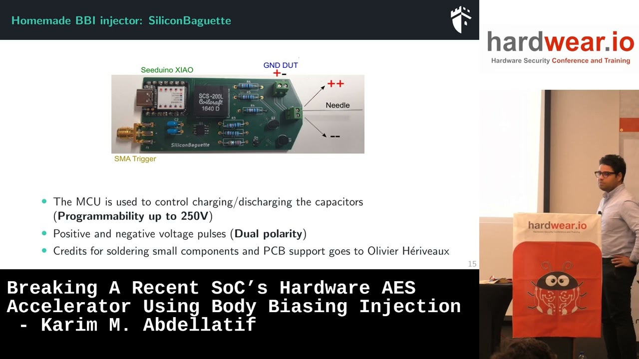Breaking A Recent SoC’s Hardware AES Accelerator Using Body Biasing ...