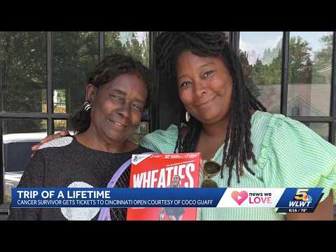 Woman battling breast cancer meets Coco Gauff at the Cincinnati Open
