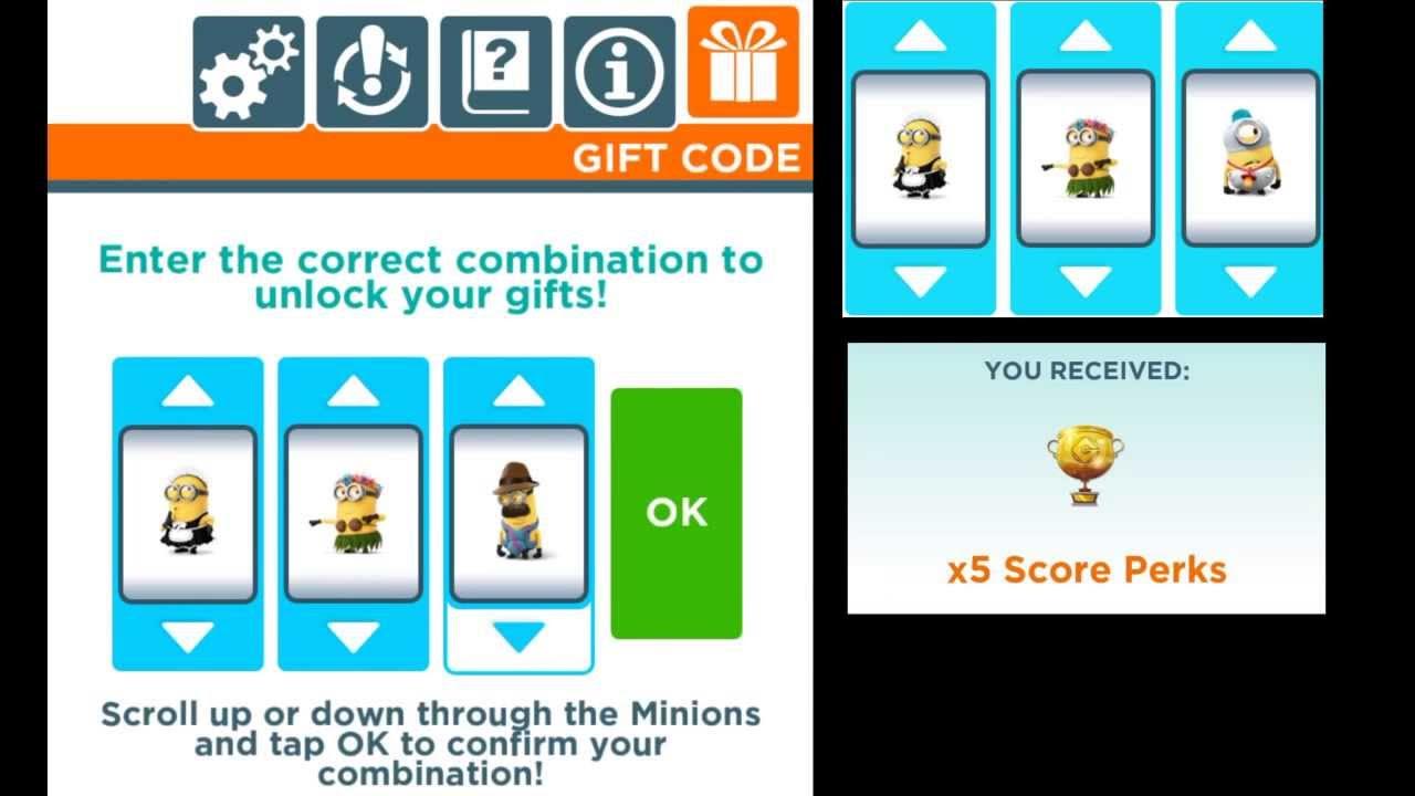 Despicable Me: Minion Rush - Unlock codes - YouTube