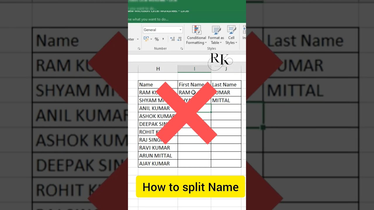 How To Split Name In Excel split excel viral YouTube How To Split Name In Excel split excel viral YouTube