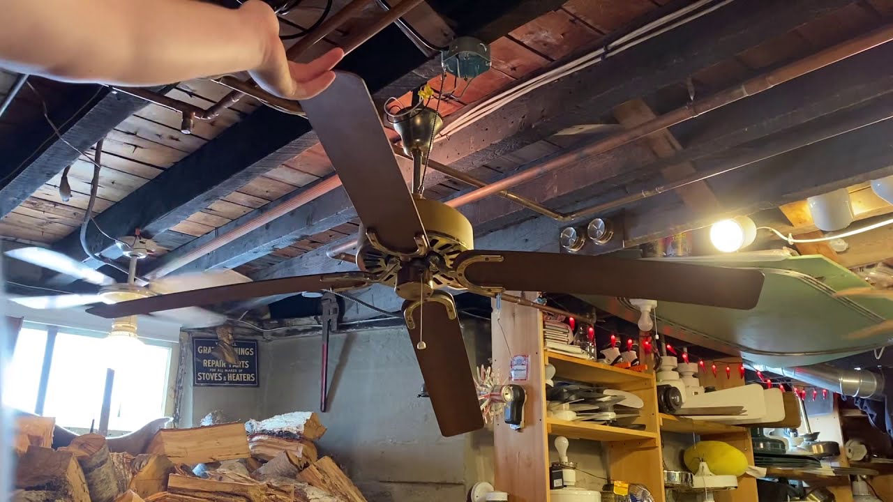 52” Panama Fan Co Gear driven Ceiling Fan - YouTube