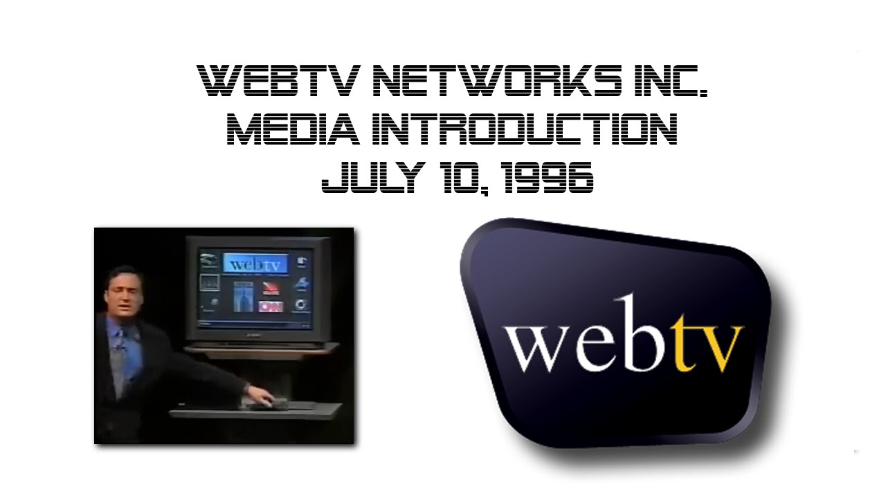 WebTV Networks Inc. Launch / First Introduction July 10, 1996 - YouTube