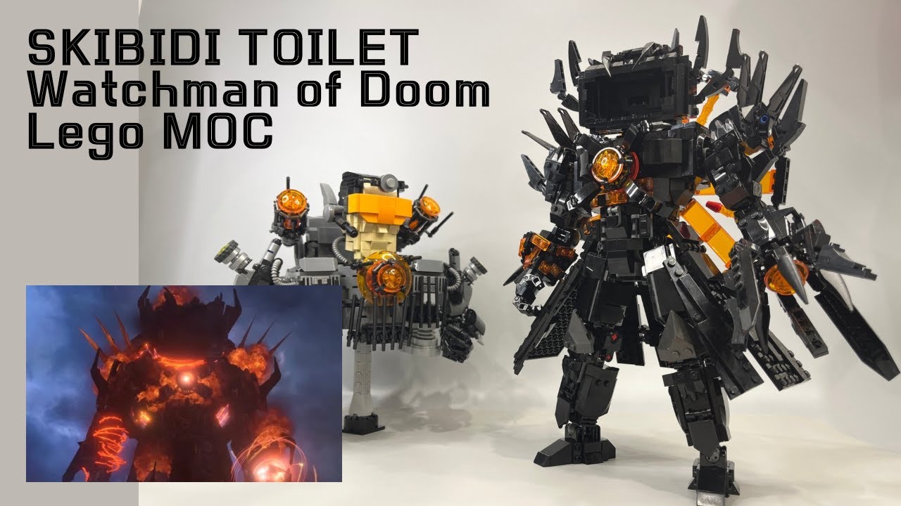 Skibidi toilet lego Watchman of Doom #legomoc #skibiditoilet # ...