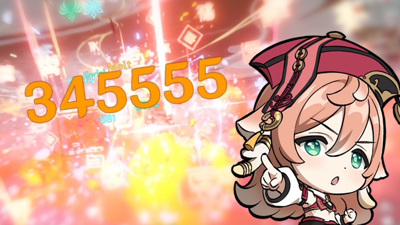 345k Yanfei Burst | Damage Test 001 | Genshin Impact - YouTube