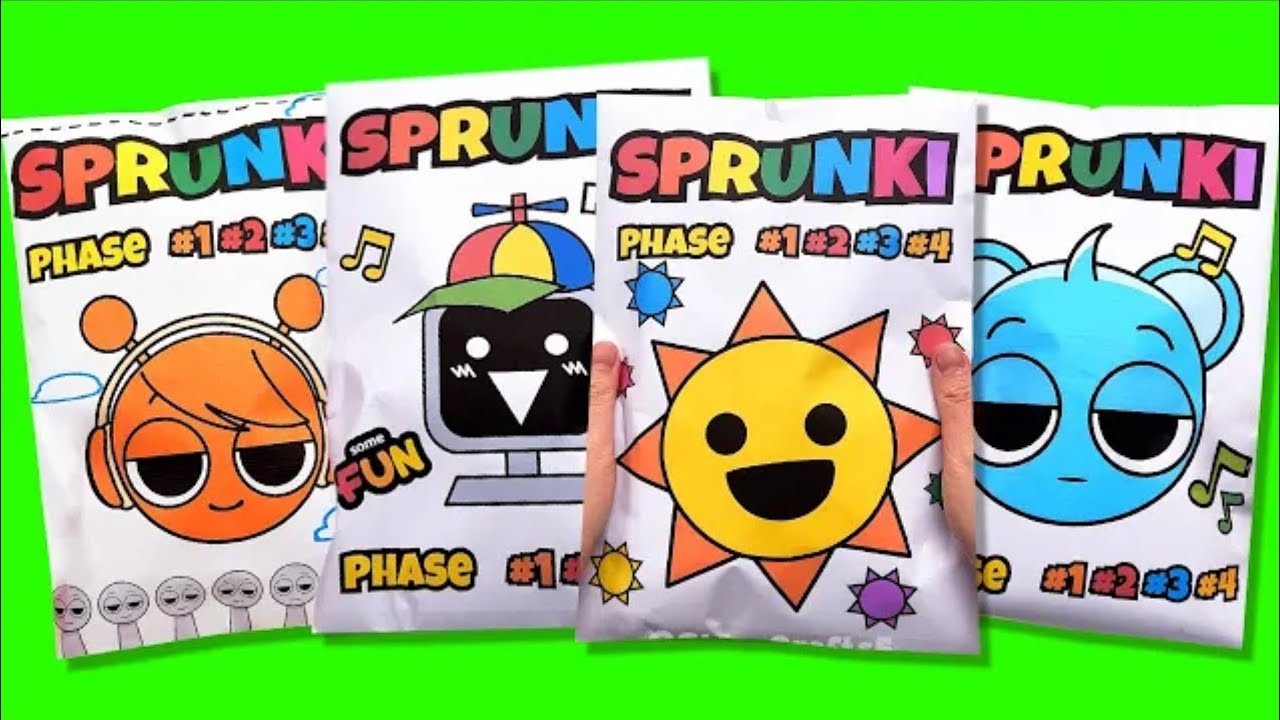 SPRUNKI Blind Bag Mr.Sun Mr.Fun Computer Sky Oren | ASMR Phase1vs2vs3vs4 squishy - YouTube