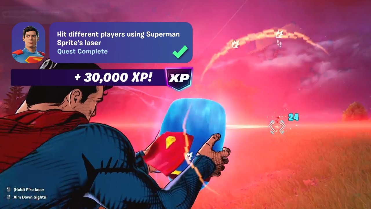 How to EASILY Hit different players using Superman Sprite's laser ...