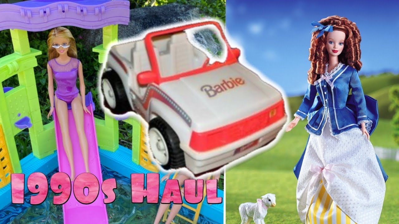 Huge 90s Vintage Barbie Haul: Fabulous Fountain Pool 1999, Kelly ...