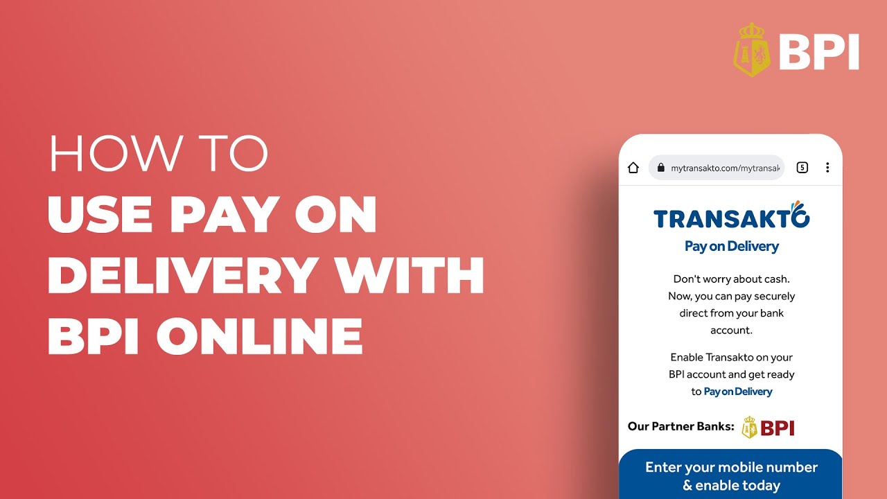 How to Use Pay on Delivery with BPI Online | Mobile App | 2022 - YouTube