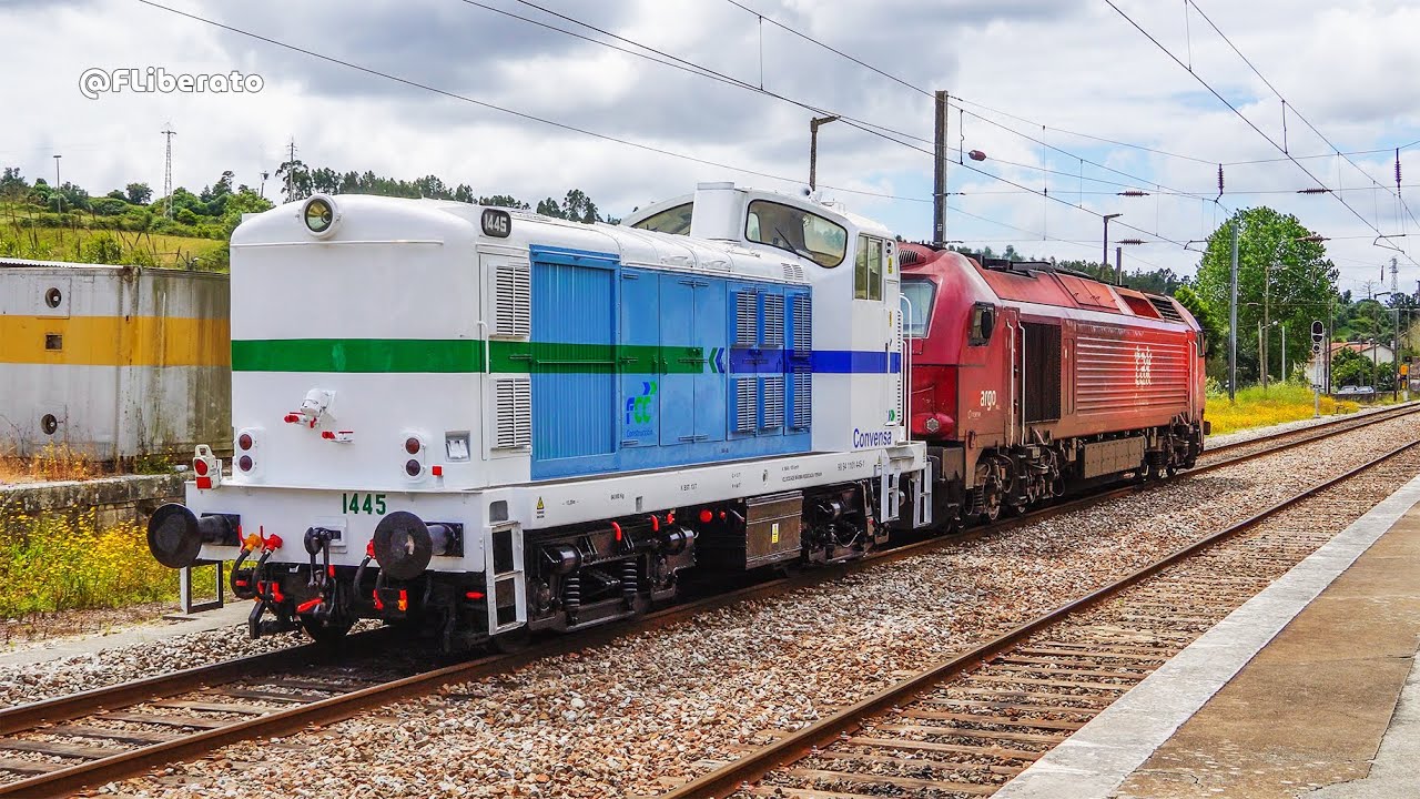 Novo esquema de pintura da locomotiva 1445 da FCC CONVENSA - YouTube