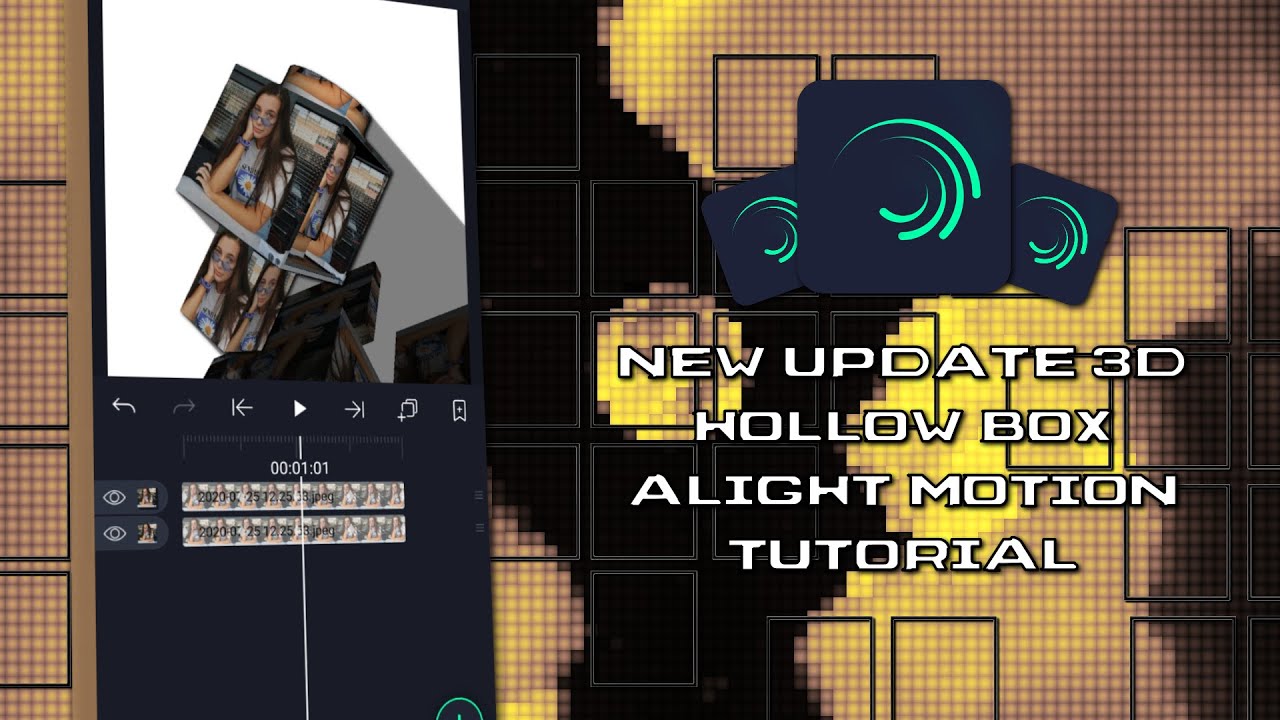 NEW UPDATE 3D HOLLOW BOX ALIGHT MOTION TUTORIAL - YouTube