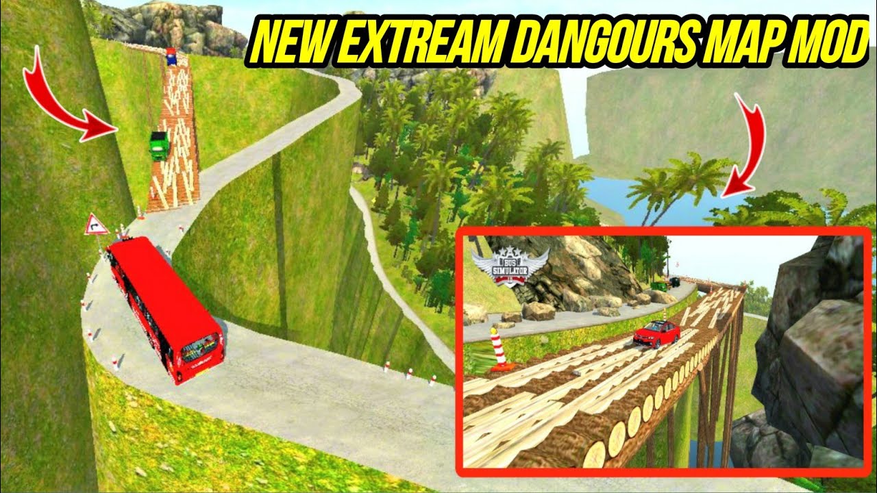 NEW EXTREAM DANGEROUS MAP MOD BUSSID V3.7.1#bussidmods 😎😍 - YouTube