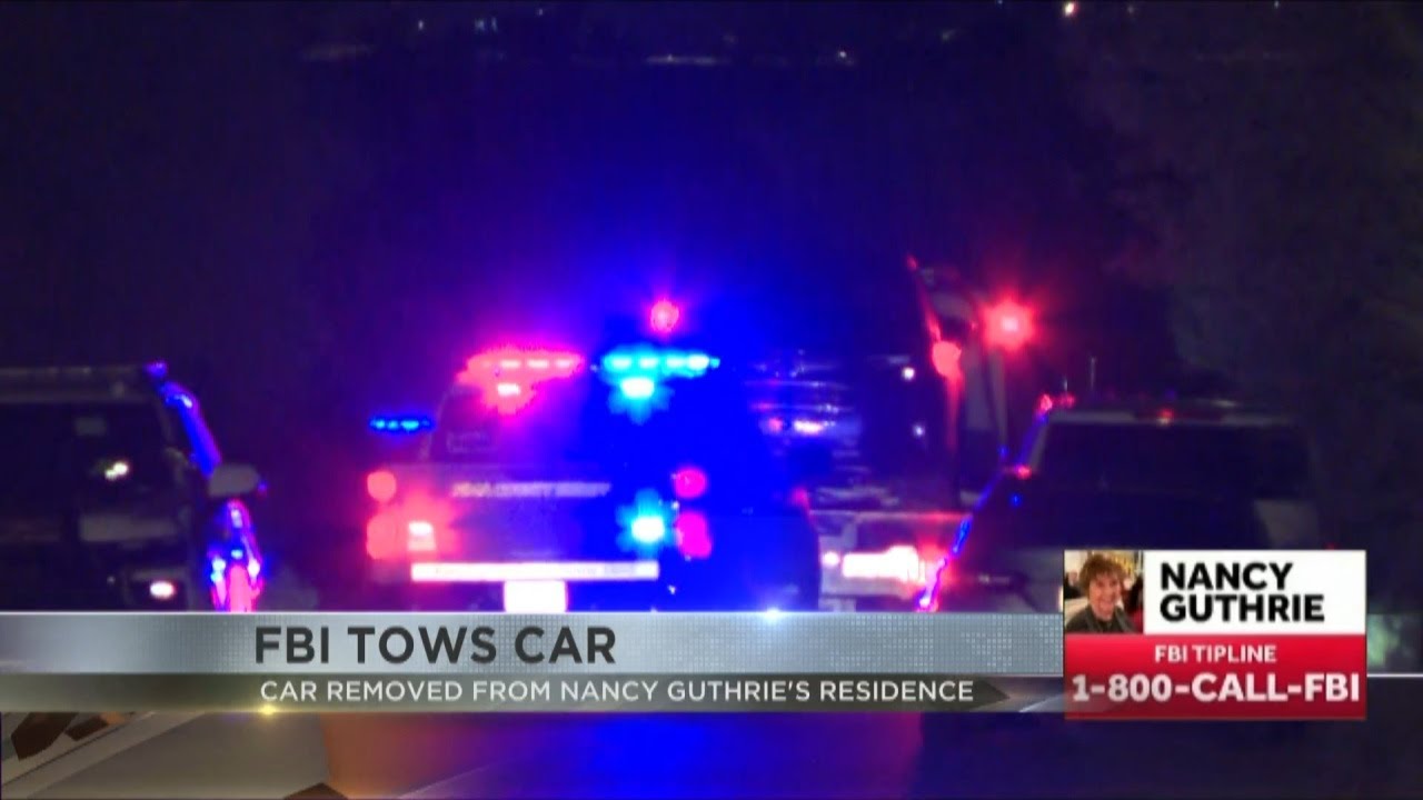 FBI removes car from Nancy Guthrie's Tucson residence - YouTube