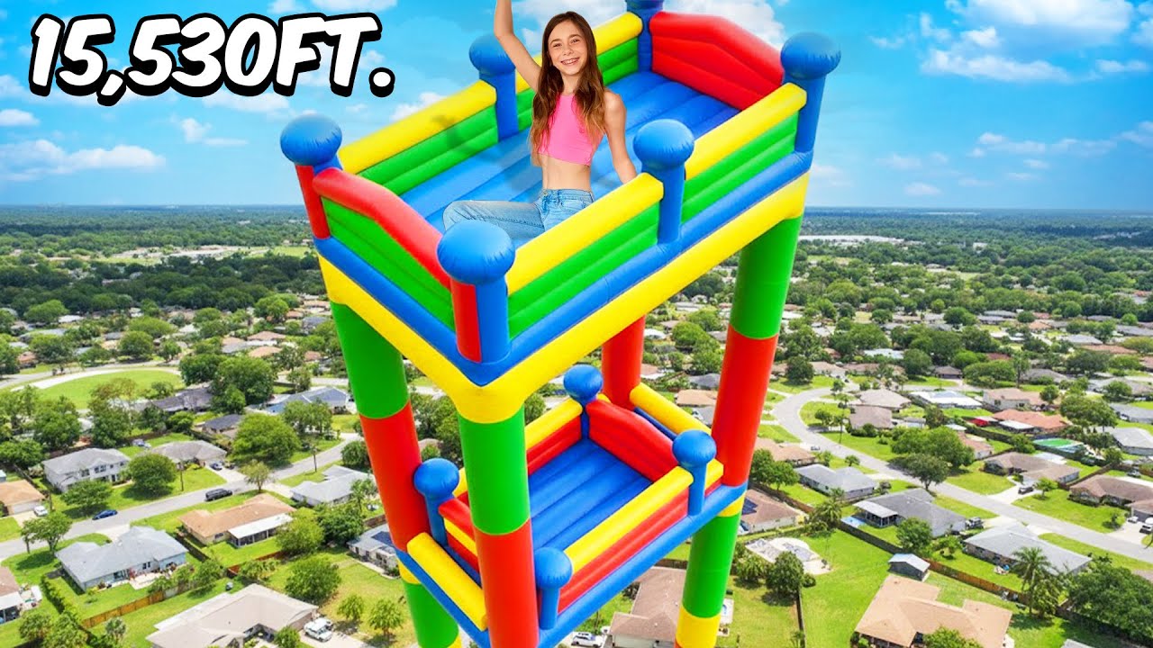 I Built the World's Tallest Bounce House! - YouTube