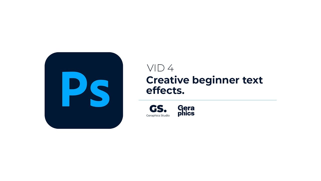 CREATIVE BEGINNER TEXT EFFECTS IN PHOTOSHOP - YouTube