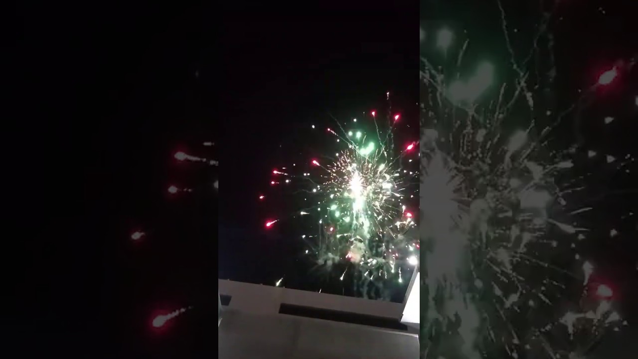 These fireworks at a showbiz grand opening - YouTube