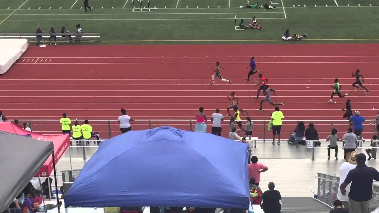Drew Conley 100m Lancaster high school Teamstackz express 6/30/15 - YouTube