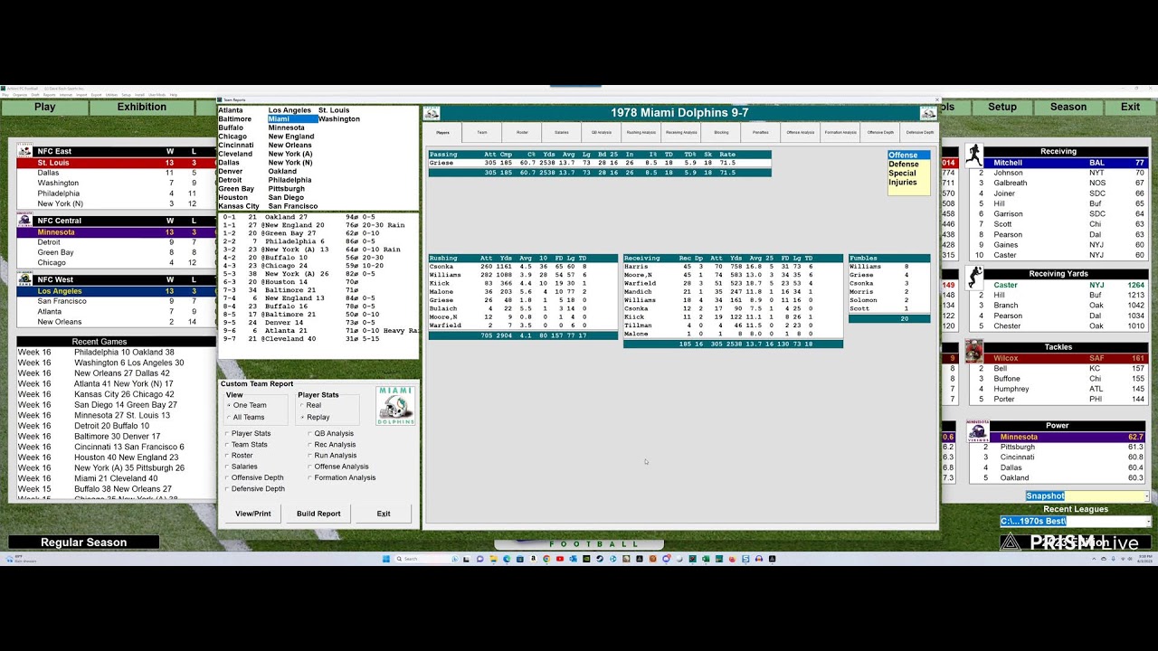 Action PC Football 2023 Digging in - YouTube