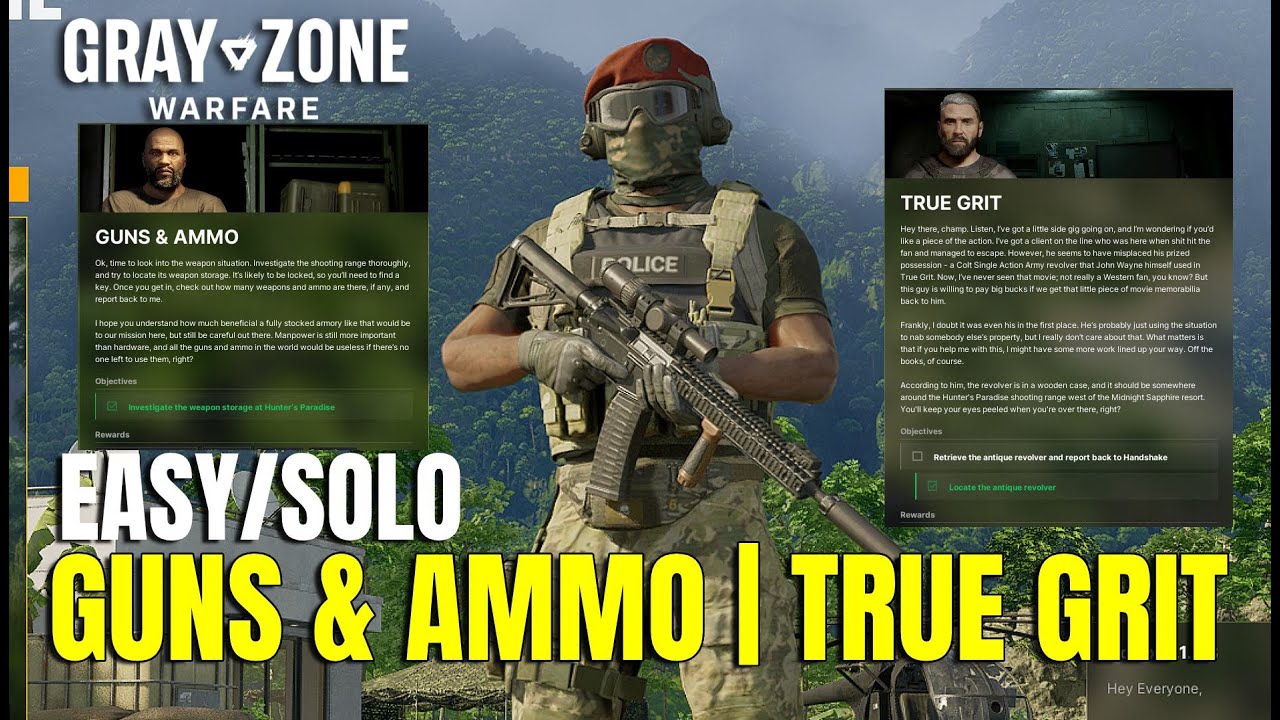 GUNS & AMMO E TRUE GRIT - GRAY ZONE WARFARE - RTX 3060 - RYZEN 5 5900X ...