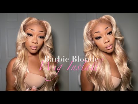 BLONDE BARBIE 👱🏽‍♀️🎀 LACE WIG INSTALL | THE PRETTIEST BLONDE EVER! Ft. Subella hair