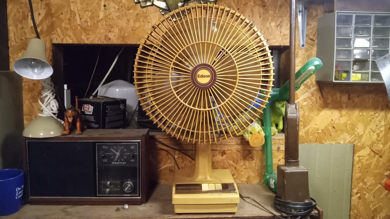 1980s Edison 12" Table Fan Model 124007 - YouTube