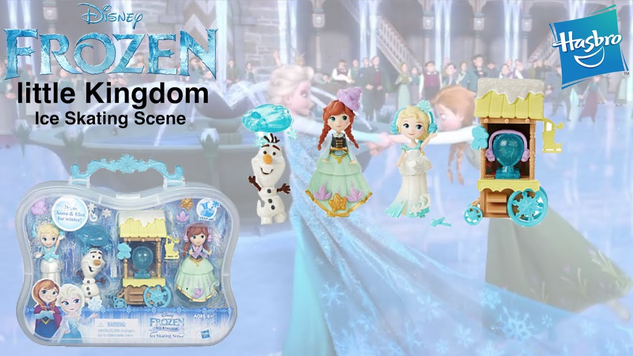 Disney Frozen Little Kingdom Ice Skating Scene Unboxing - YouTube