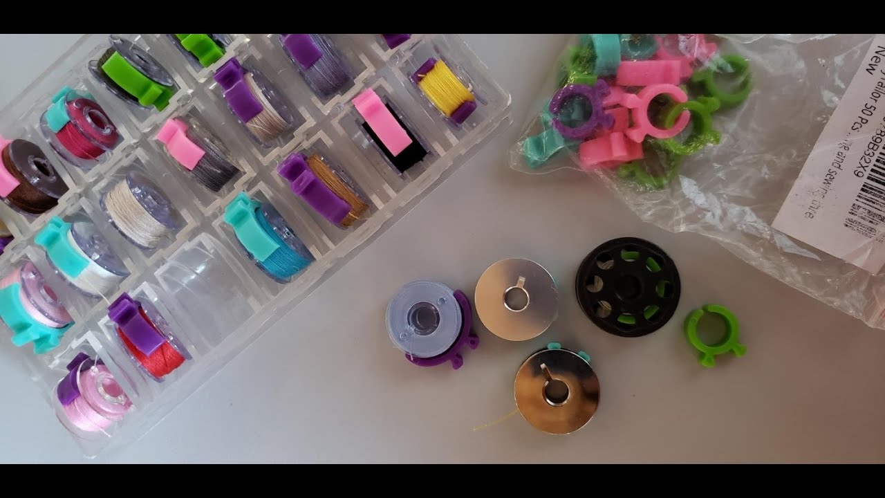 PeavyTailor 50 Pcs Bobbin Holders Clip Bobbin Buddies Great for ...