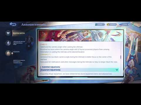 Saber Eudora Buff, Marcel Nerf, Item & Turtle Adjustment - Patch Notes 2.1.46 Advance Server MLBB