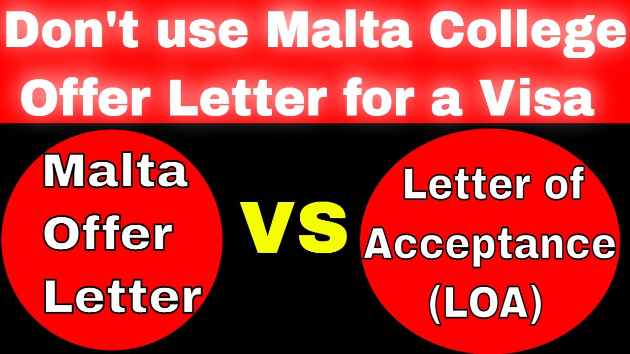 Don't use Malta Offer Letter for a Visa | Malta Offer Letter vs Letter ...