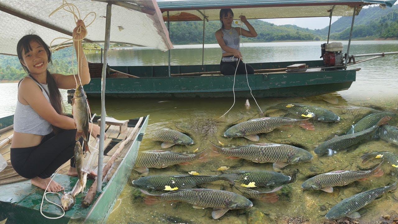 Fishing video: Use fishing hooks to catch fish - Relax fishing in the ...