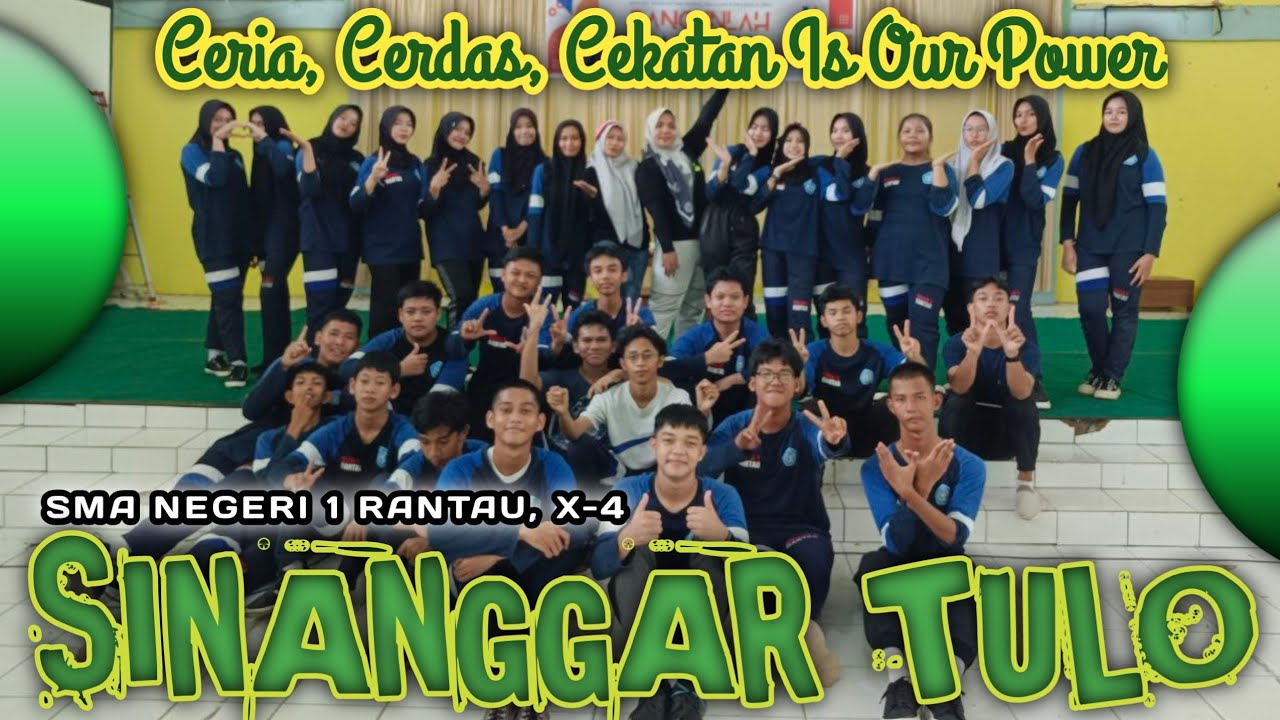 Senam Kreasi SMA N 1 RANTAU X-4 "Sinanggar Tulo"||Lagu Daerah Sumatra ...