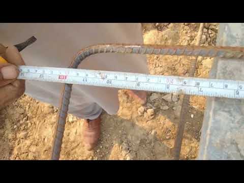 How to make strips for columns and beams / cutting and bending steel ...