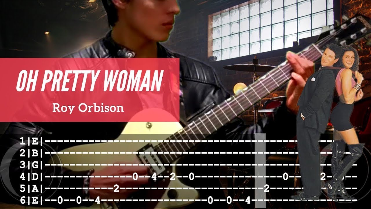 Oh Pretty Woman - Roy Orbison | EasyTab | GuitarCover | Intro - YouTube