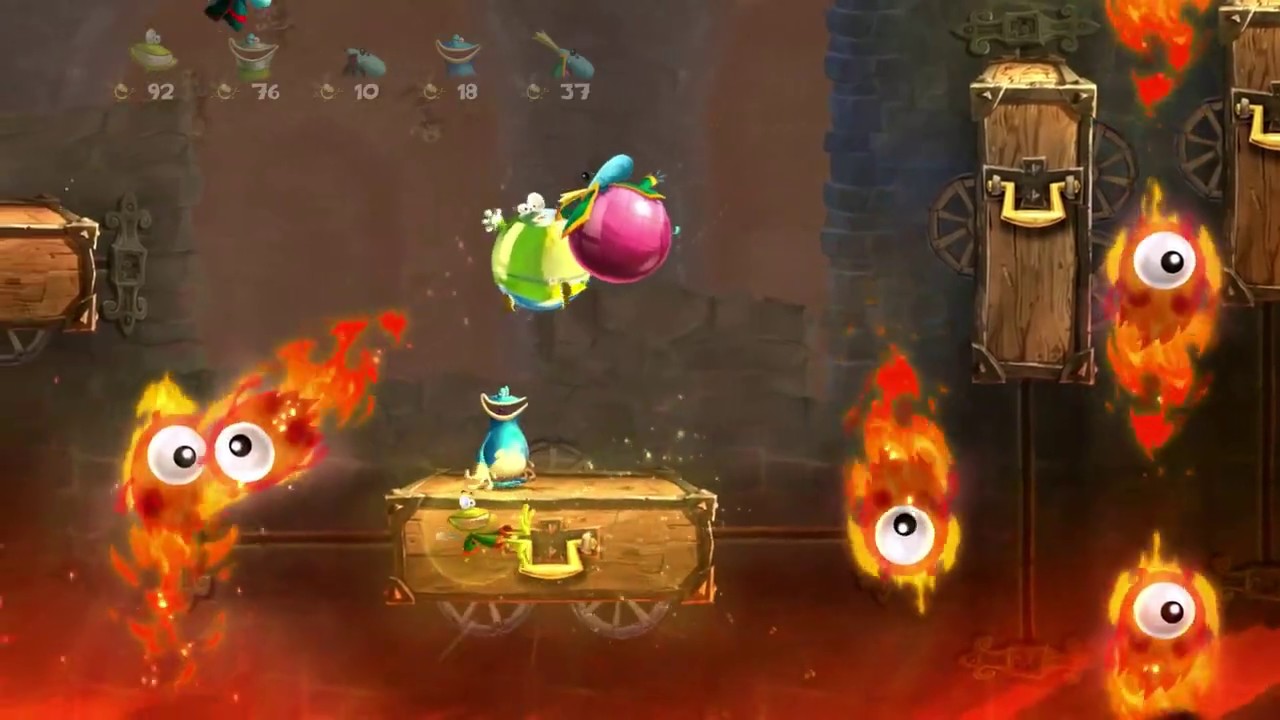 Rayman Legends 5 Player gameplay - YouTube
