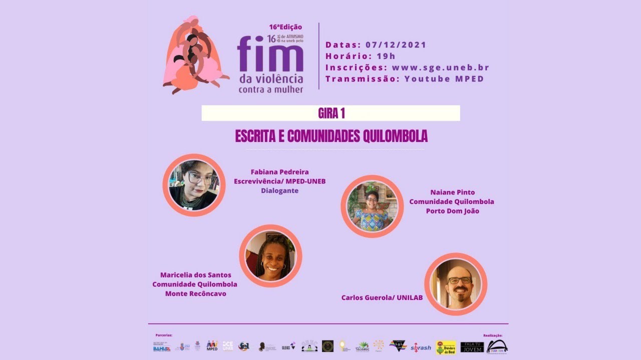 Gira 1 - Escrita e Comunidades Quilombolas - YouTube