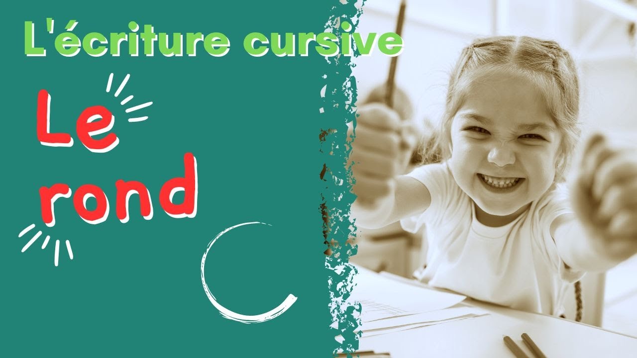 Le rond en écriture cursive - YouTube