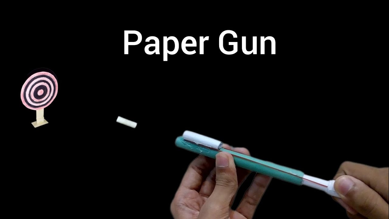How to make gun from paper | Paper Gun | Uzi Crafts | - YouTube
