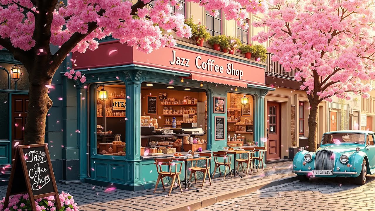 The soothing Jazz rhythm at the spring cafe will make you feel relaxed ...