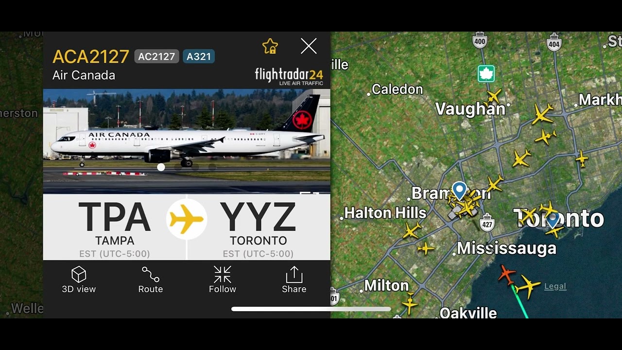 Air Canada 🇨🇦 flight service Toronto - YouTube