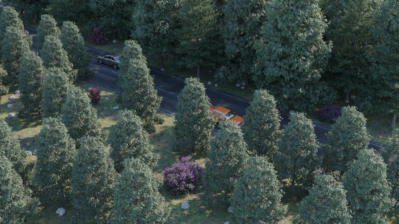 3Ds Max Realistic exterior Forest Render (Tutorial ) - YouTube