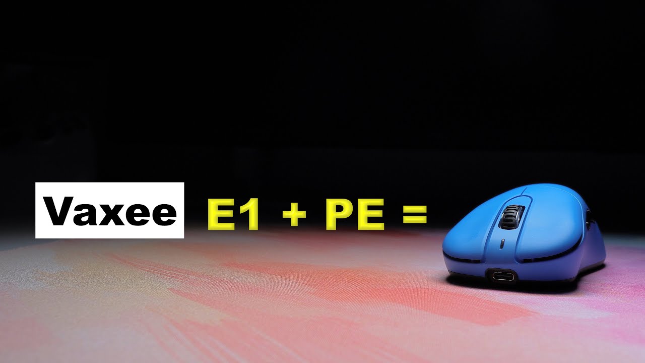 The Most Comfortable Combo! Vaxee E1 Gaming Mouse And PE Cozy Mousepad ...