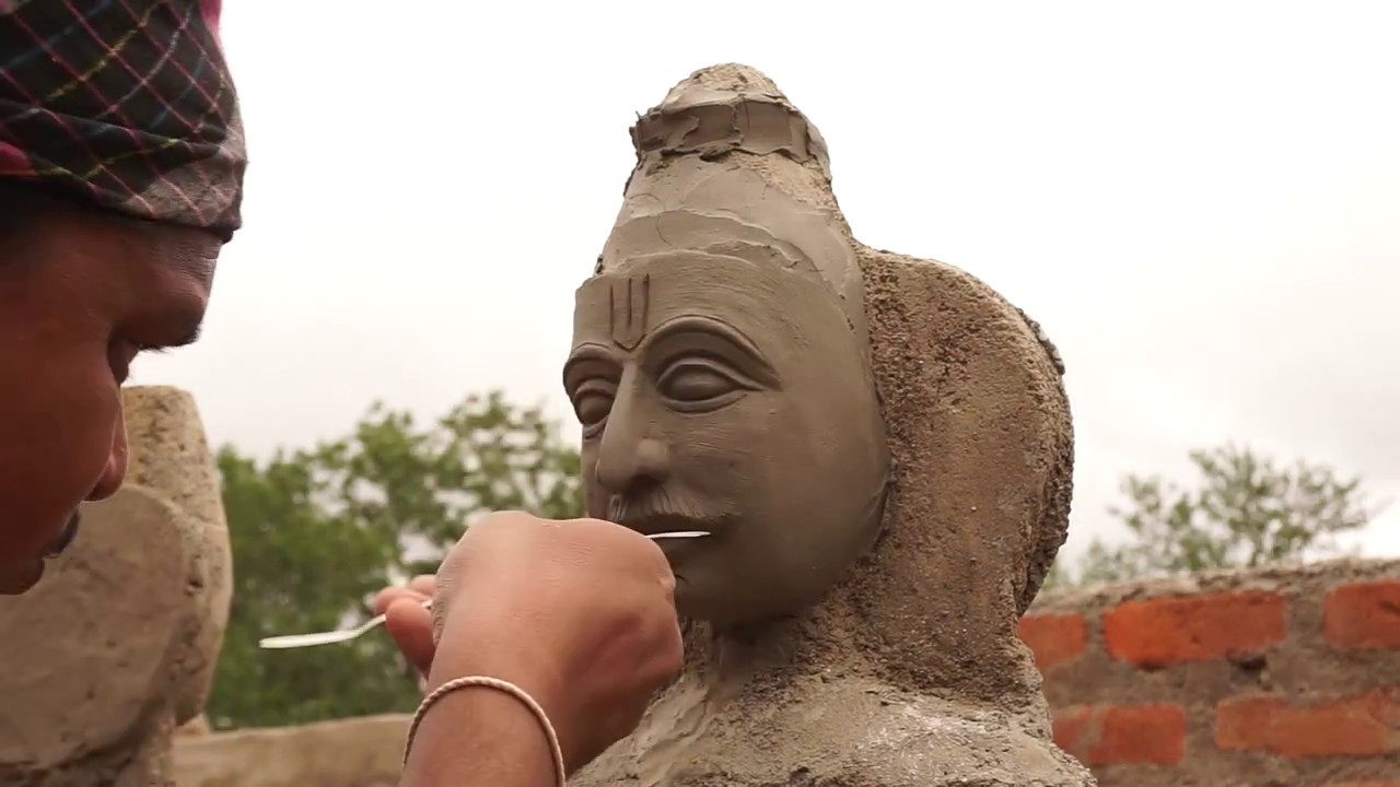 Face making in Cement,cement designs,Siva Art Works - YouTube