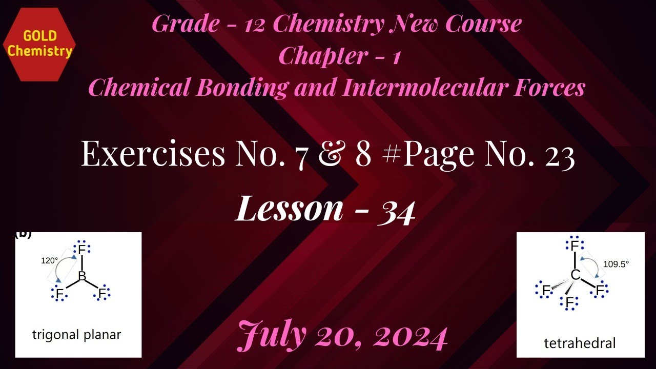 Chemistry Grade 12 Chapter 1 exercises No. 7 & 8 - YouTube