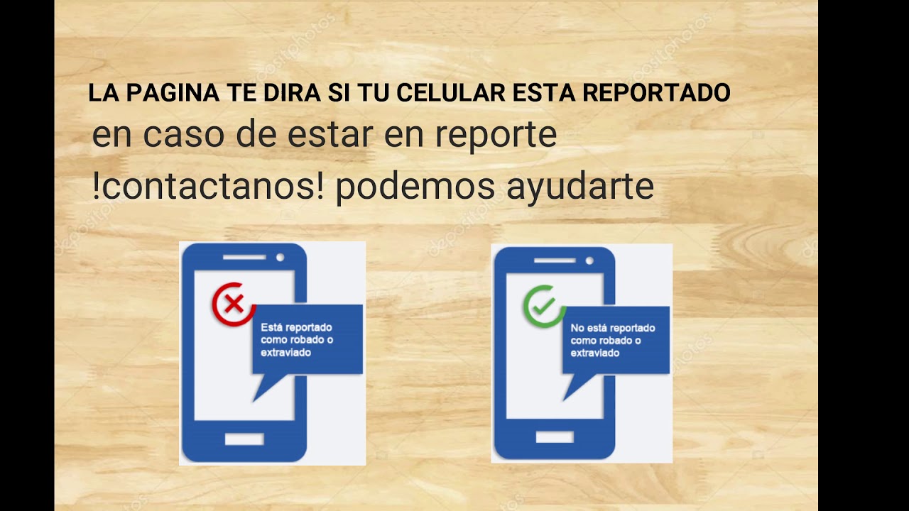 como saber si mi celular tiene reporte ? mexico - YouTube