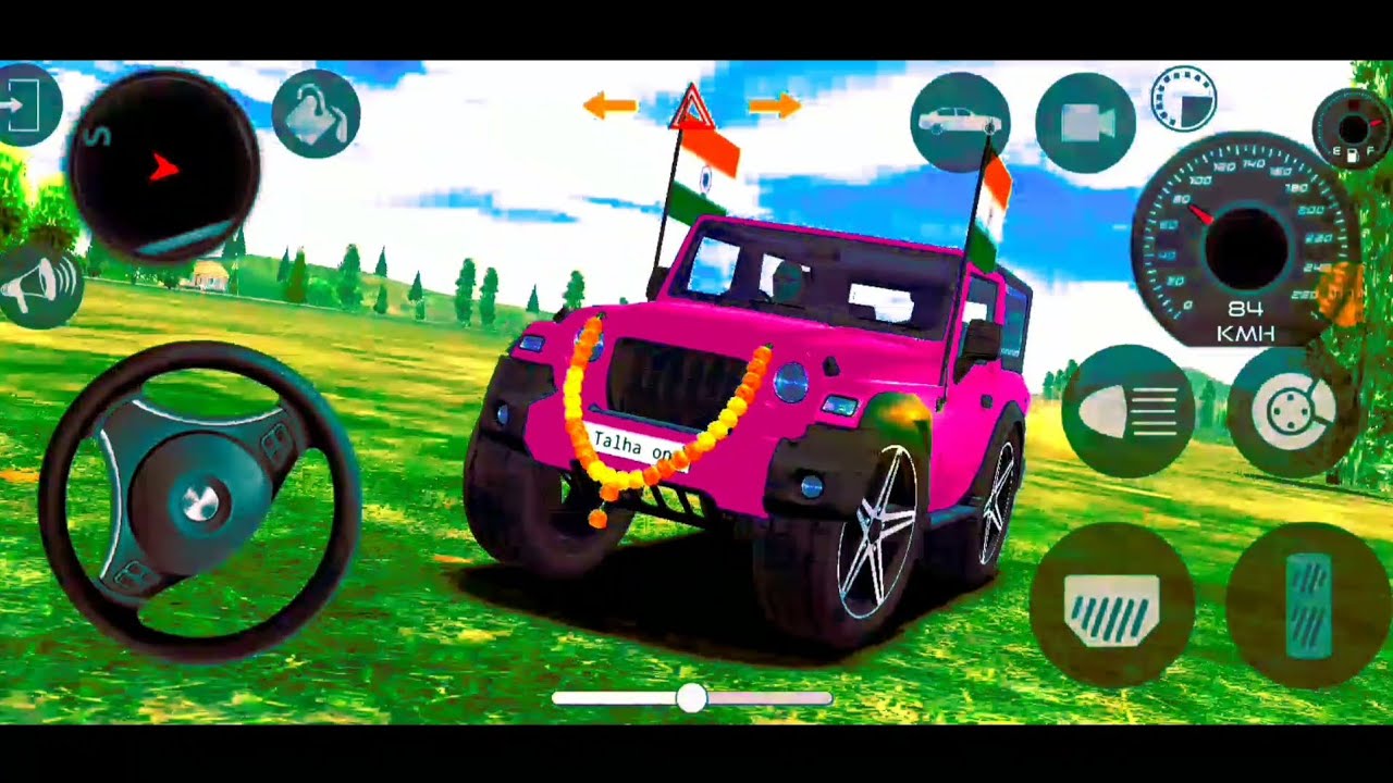Dollar (Song) Modified Mahindra Pink Thar😈|| Indian Cars Simulator 3D ...