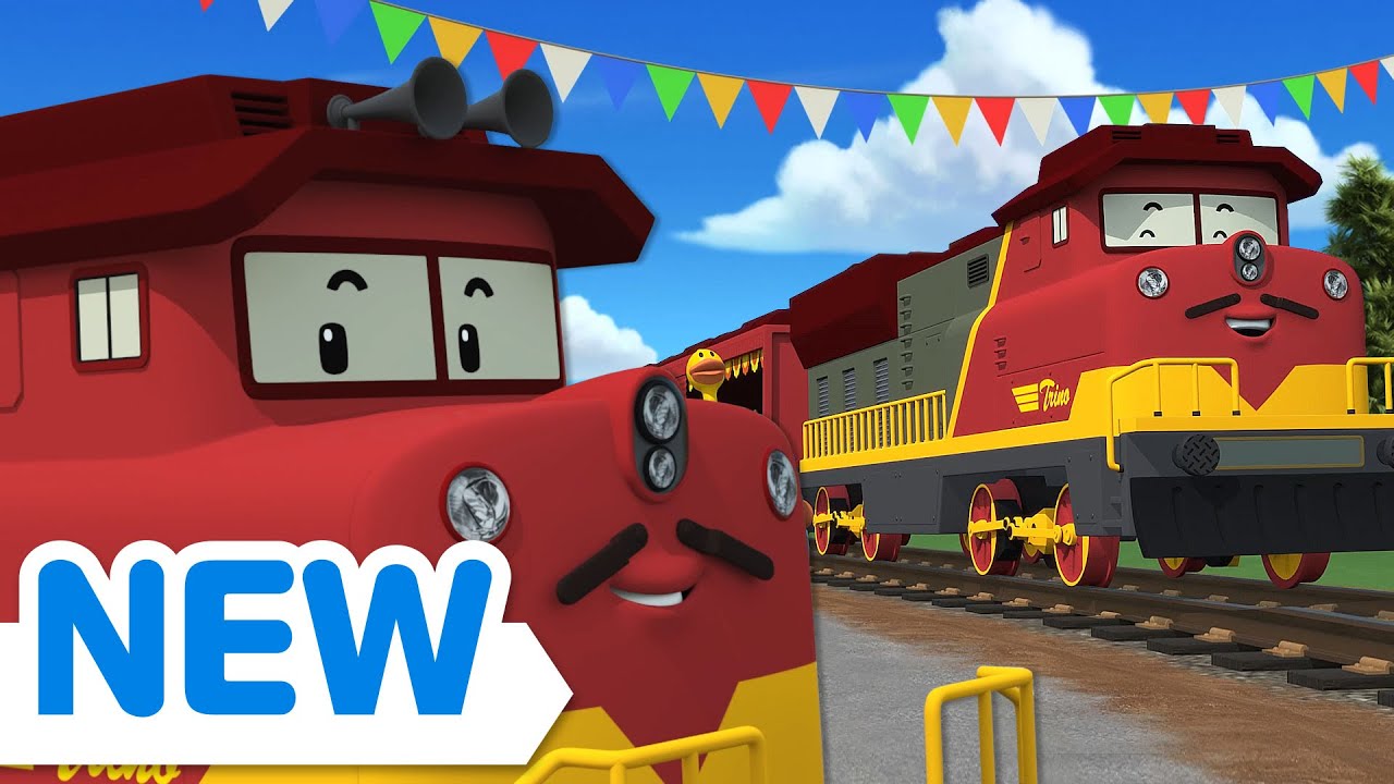 Train Song│Robocar POLI Car Song│Choo Choo Train│Construction Vehicles ...
