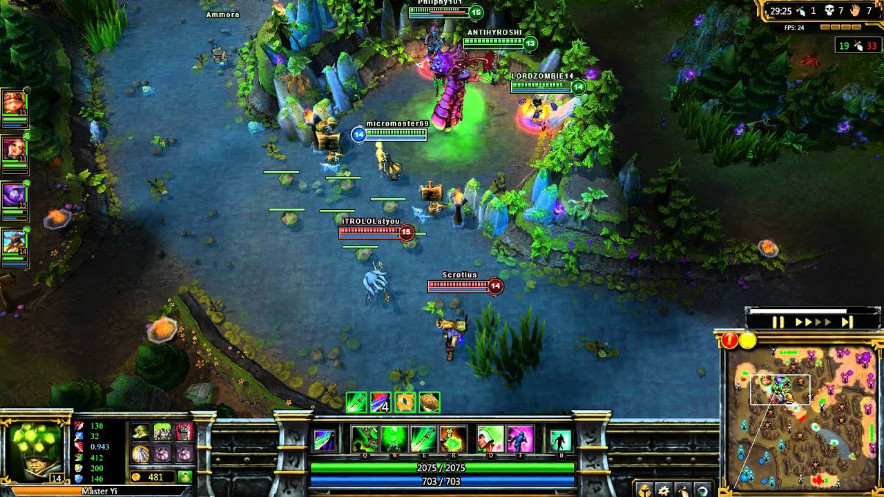 League Of Legends BEST 5v5 FIGHT EVER - YouTube