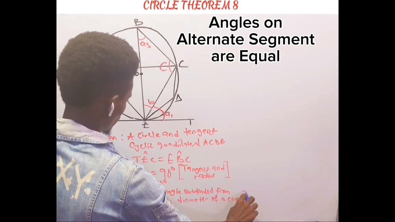 Circle Theorem: Angles on Alternate Segments from a Tangent - YouTube