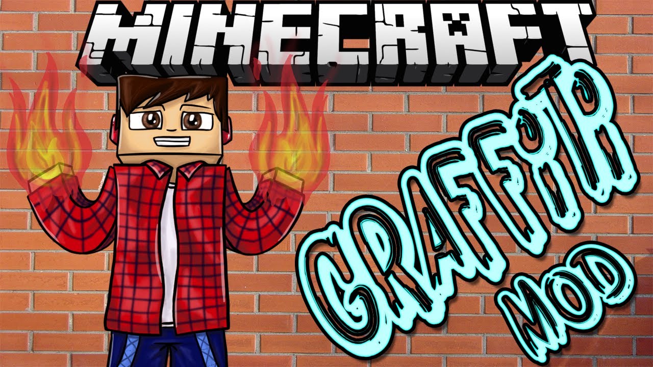 Обзор модов Minecraft # 42! Граффити (Graffiti mod) - YouTube