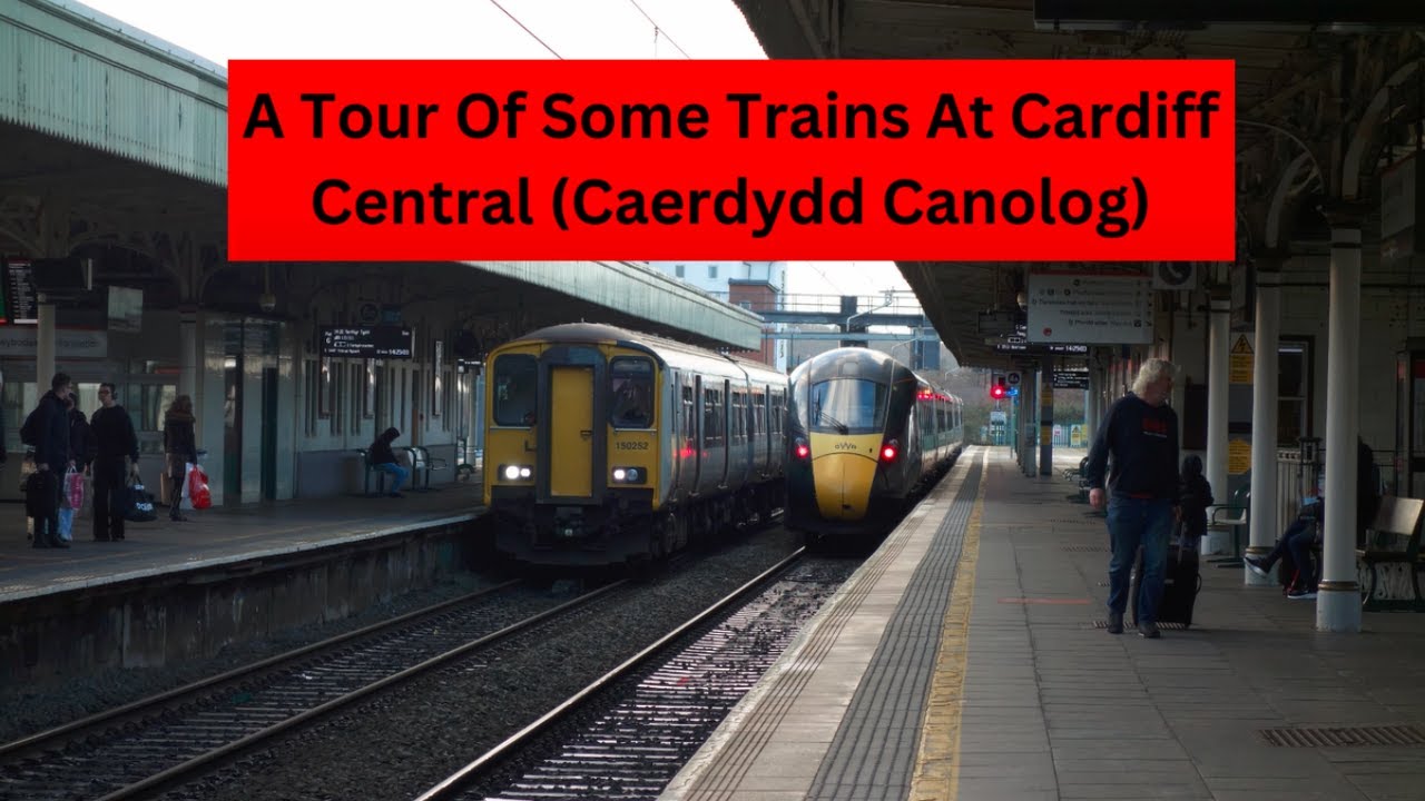 A Look At Some Trains At Cardiff Central (Caerdydd Canolog) | 29/12/23 ...
