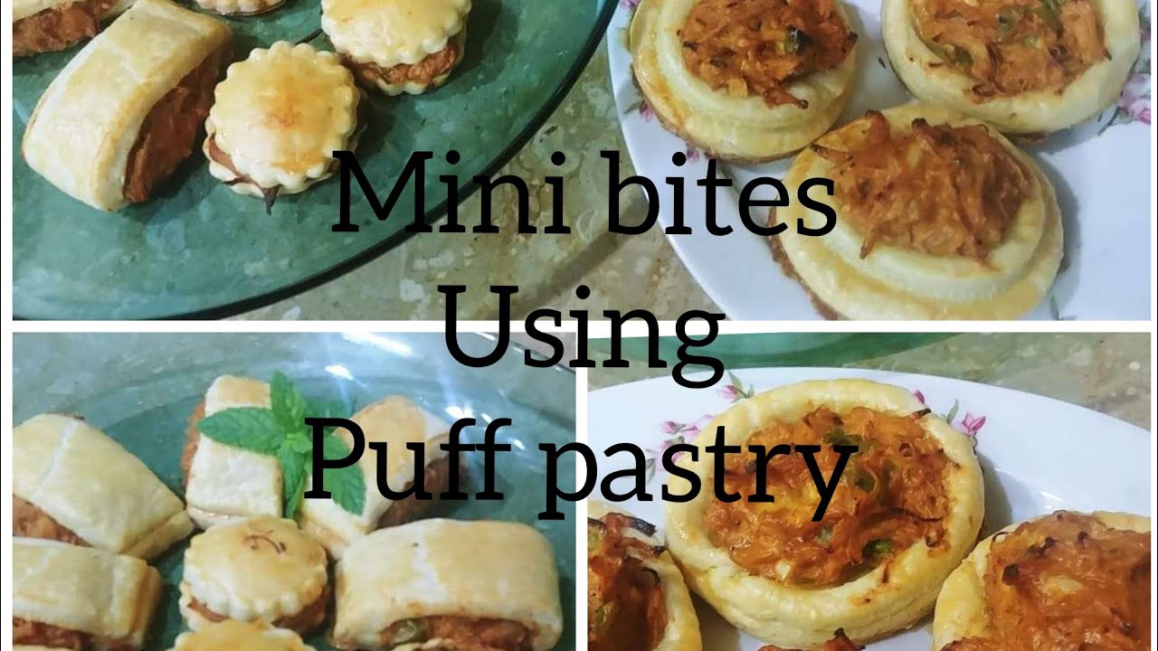 How to make mini bites using puff pastry - YouTube
